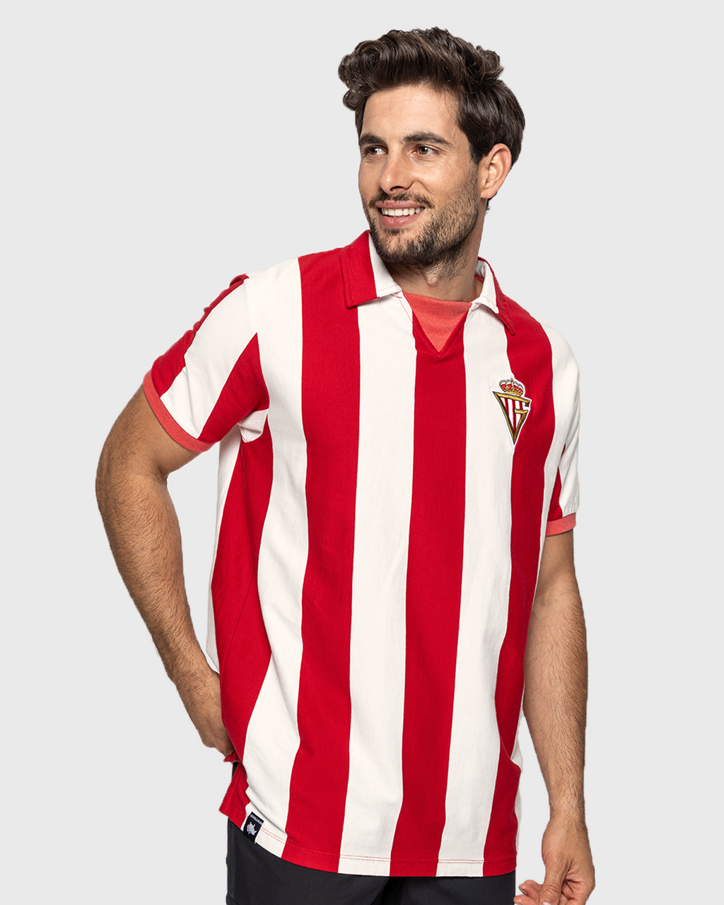 Camiseta Fútbol Retro 1975 Sporting de Gijón Enzo Ferrero