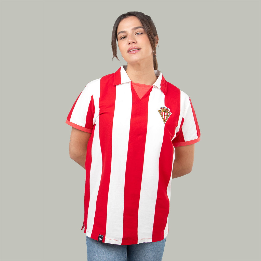 Camiseta Fútbol Retro 1975 Sporting de Gijón Enzo Ferrero